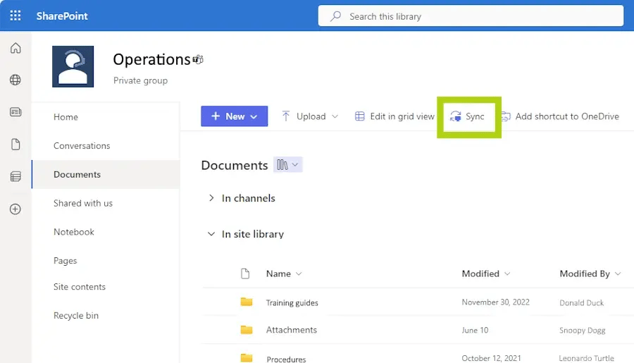How to sync Microsoft Teams and SharePoint files to your Windows PC